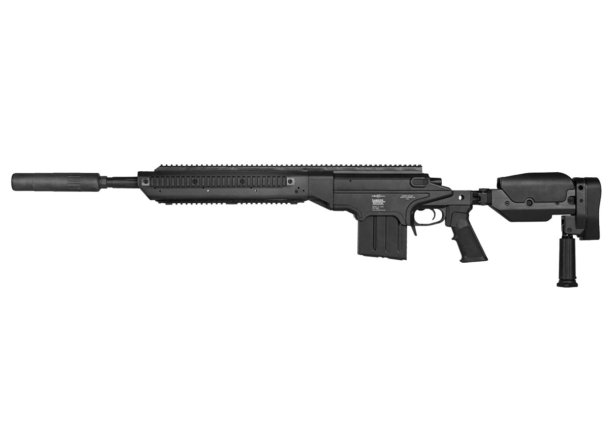 Lancer Tactical Bolt Action Sniper Rifle w/ Folding Stock (Color: Blac ...