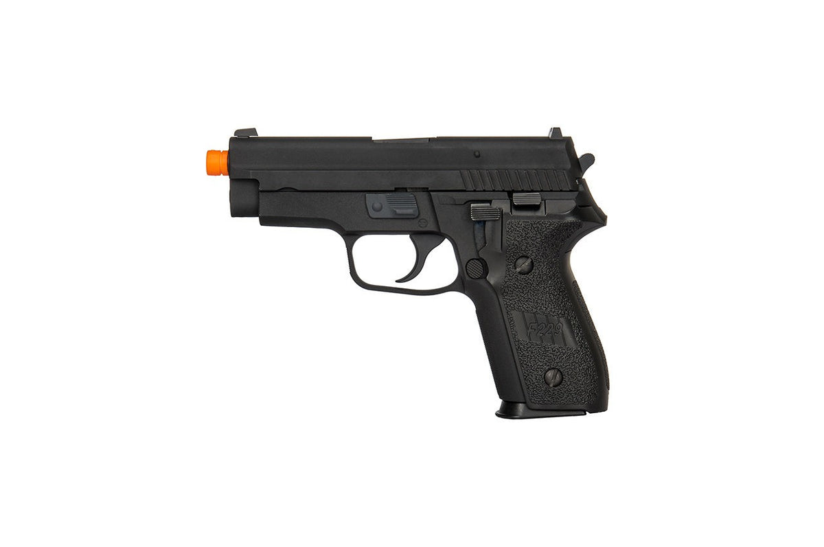 WE F229 Gas Blowback Airsoft Pistol (BLACK) — Airsoft Promo