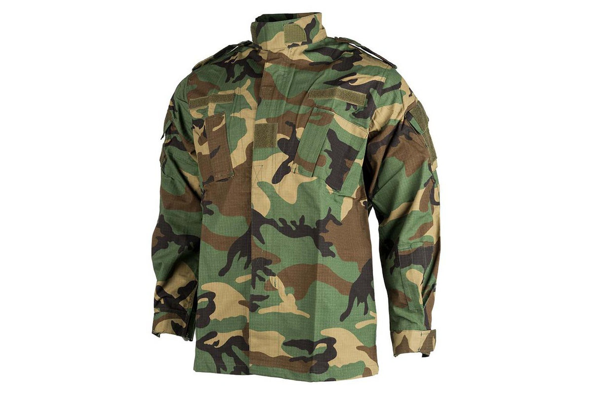 ACU Type Ripstop BDU Jacket (Color: Woodland / Medium) — Airsoft Promo