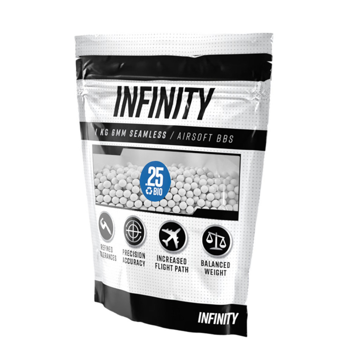 Infinity 0.25g 4,000ct Biodegradable Airsoft BBs (1kg) — Airsoft Promo